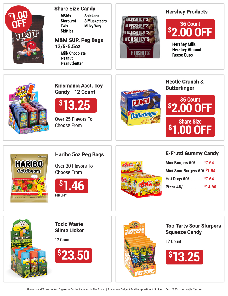 Rhode Island Monthly Flyer - James J. Duffy Inc. Rhode Island Monthly Flyer - James J. Duffy Inc.
